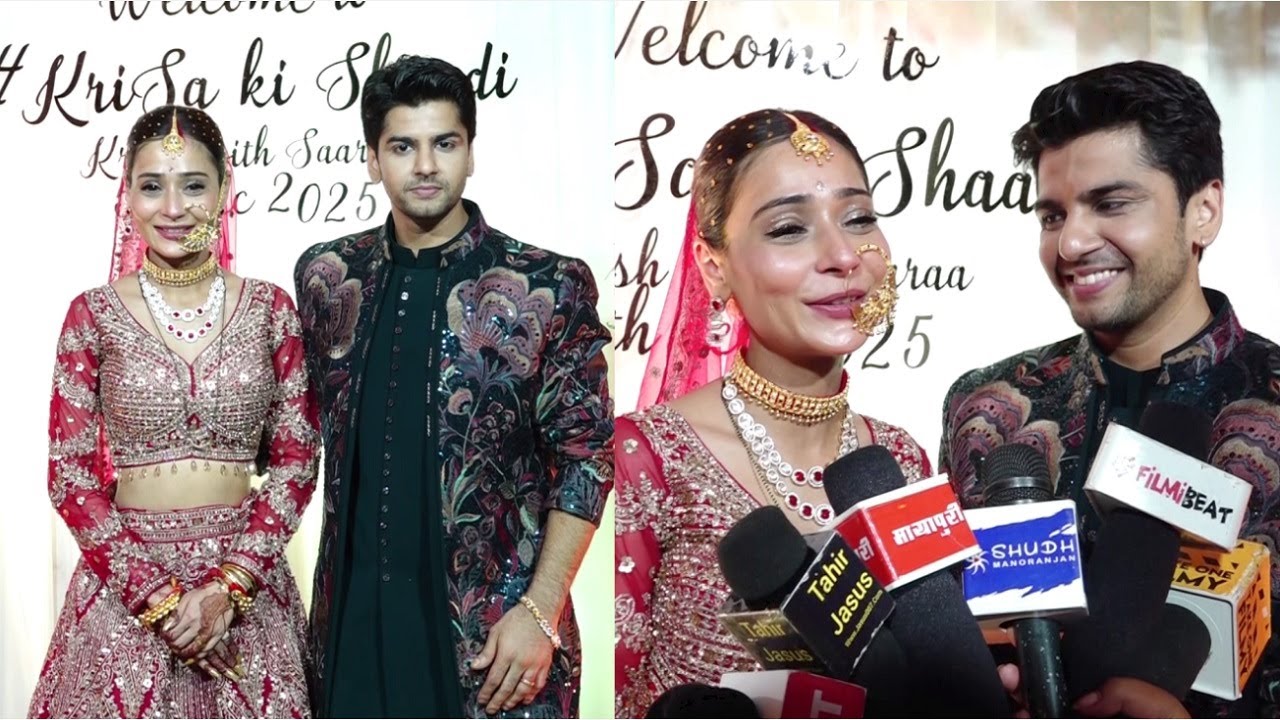 Sara Khan and Krish Pathak First Video As Husband And Wife At Wedding ...