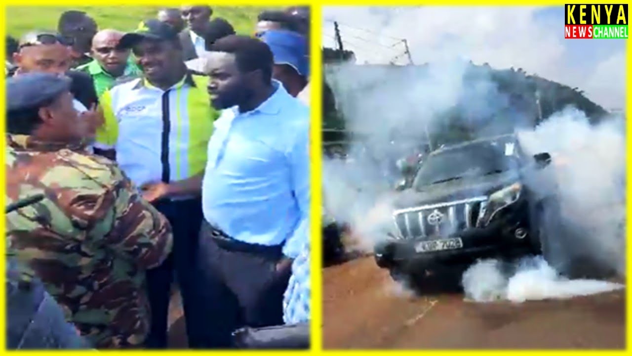 DRAMA! The moment Gachagua allies were BLOCKED by Police in Nakuru ...