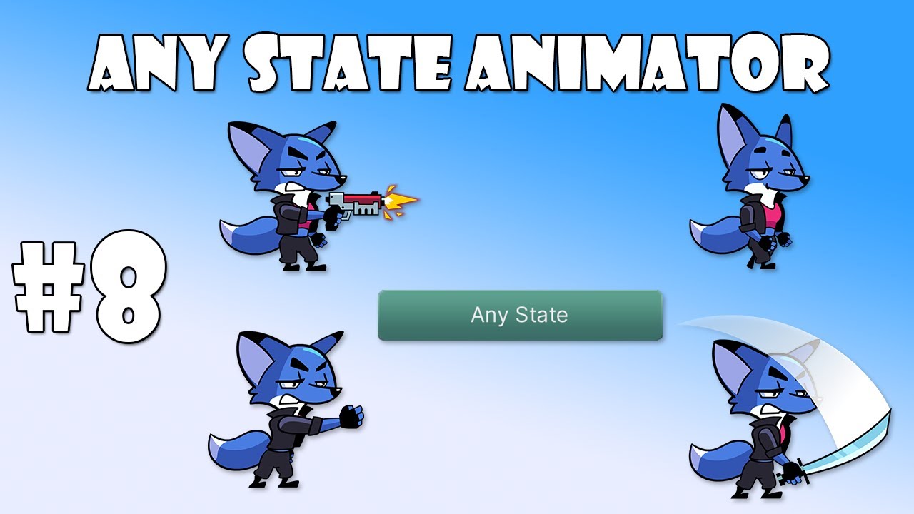 How To Make A 2d Platformer E08 Any State Animator Unity 2020 Tutorial Youtube