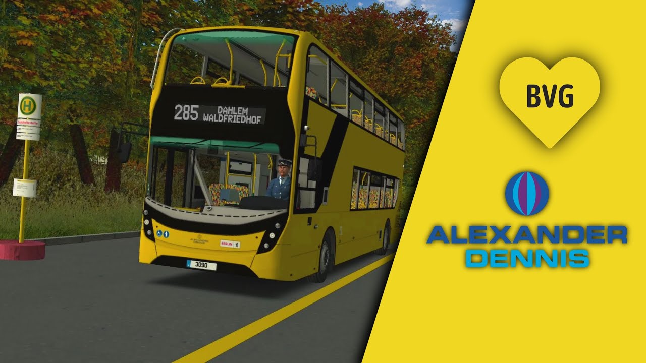 Im neuen Doppeldecker zum Waldfriedhof | BVG ADL | OMSI2 | JM ...