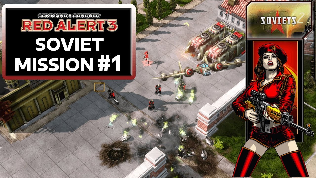 Red Alert 3 - Soviet Campaign - Mission 1 - Leningrad - Hard - YouTube