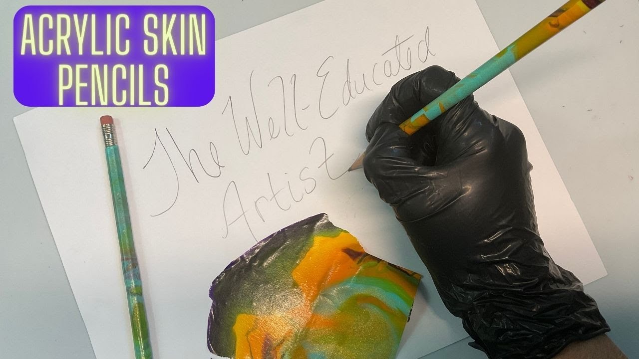 Acrylic Skin Pencils!???~EASY Fun Project for Skins Left Over from Pour ...