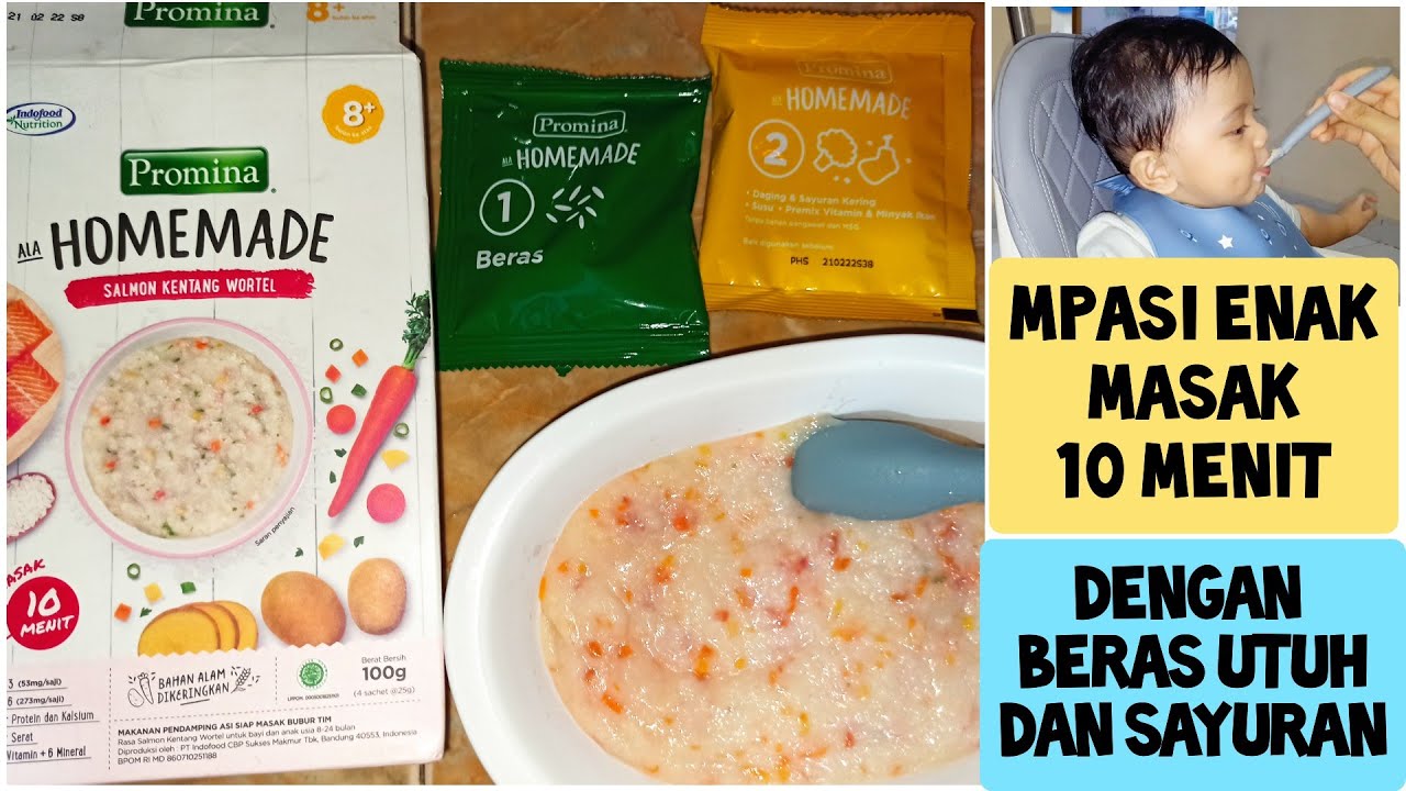 Cara Memasak MPASI PROMINA HOMEMADE Untuk Bayi 8 Bulan - YouTube