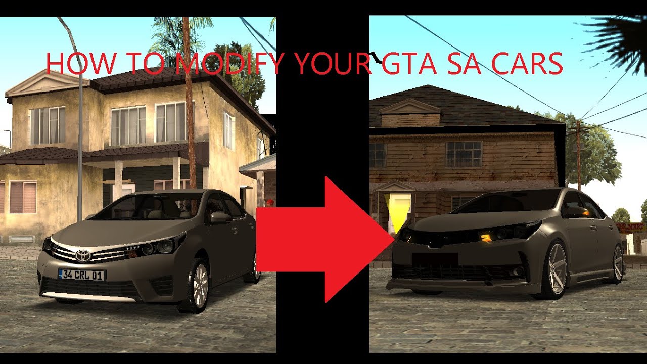 how to modify cars in gta SA #car #gaming #grande #corolla #gta - YouTube