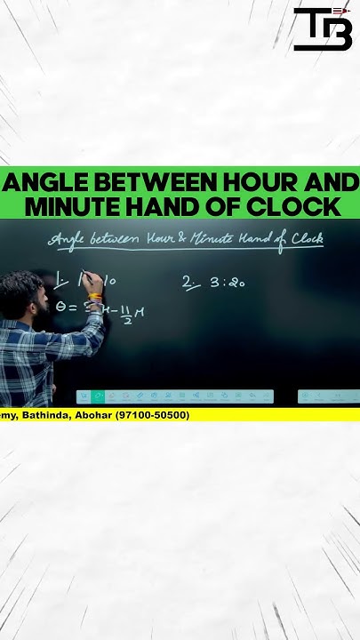 MATH | Angle Between Hour & Minute Hand of Clock | TET BUZZER - YouTube
