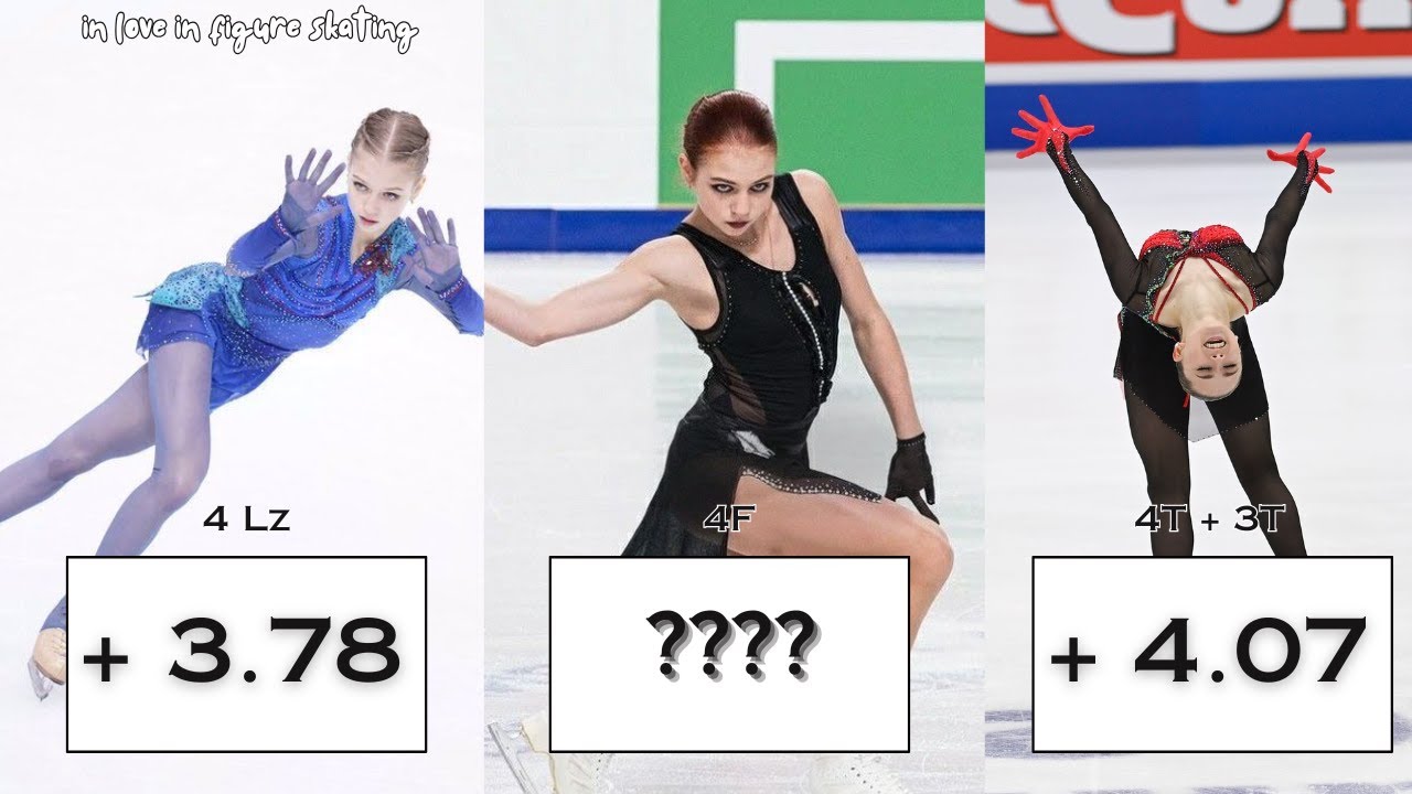 the jumps with the best GOE in women's figure skating - YouTube
