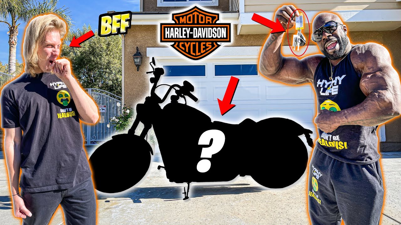 I BOUGHT MY BEST FRIEND HIS DREAM MOTORCYCLE (HARLEY-DAVIDSON) - YouTube