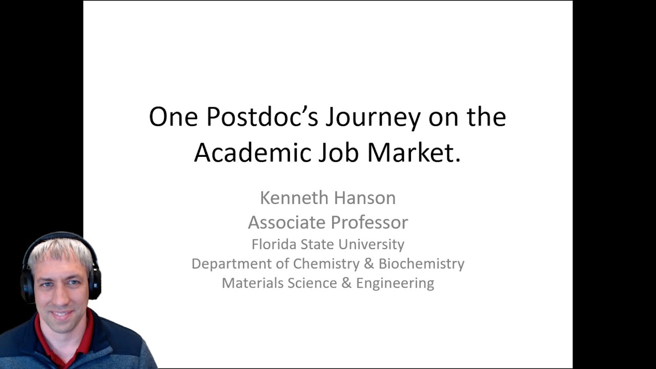 Information and Advice for the Academic Job Search by Dr. Kenneth ...