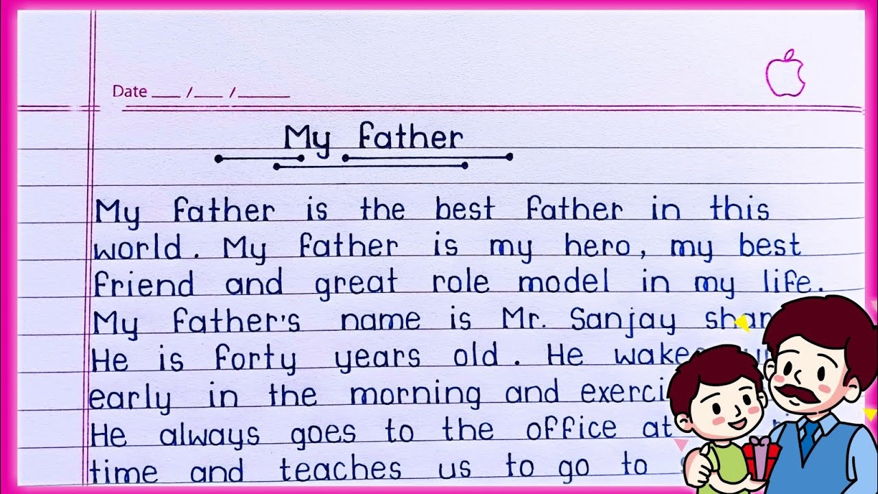 Essay on My Father in English || My Father essay writing in English ...