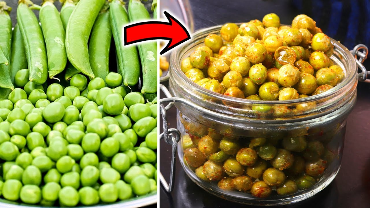 Spicy Chatpata Namkeen Style Fried Green Peas | Crunchy Evening Snack ...