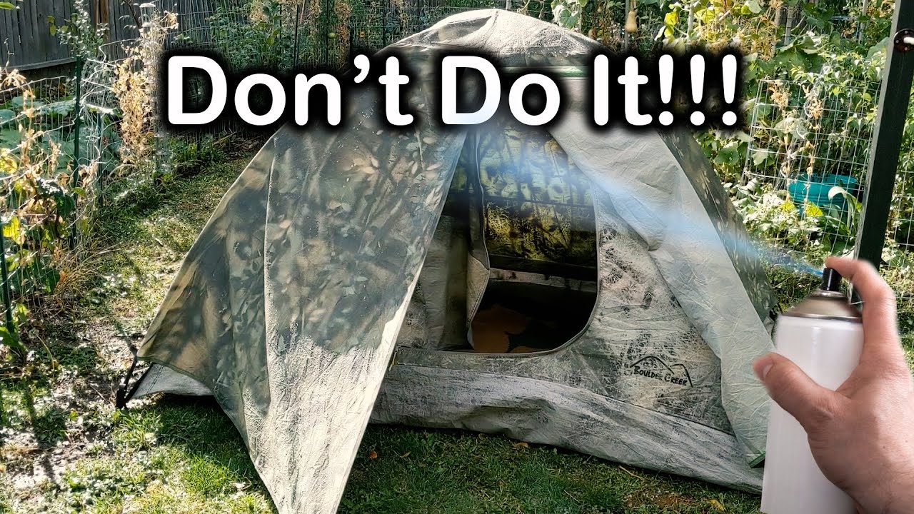 Spray Painting a Tent? - YouTube
