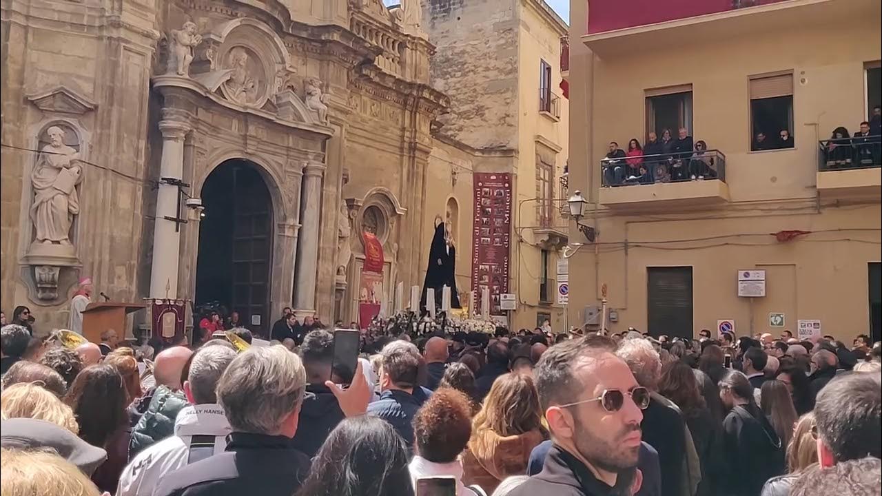 Our Lady of Sorrows in the Good Friday Procession 2023, Trapani Sicily ...