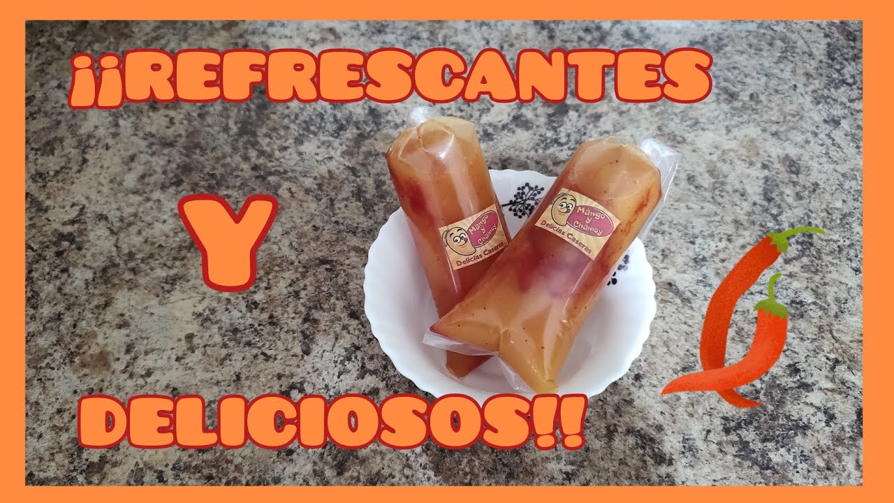 como hacer bolis de mango con chamoy 🥭🌶️ - YouTube