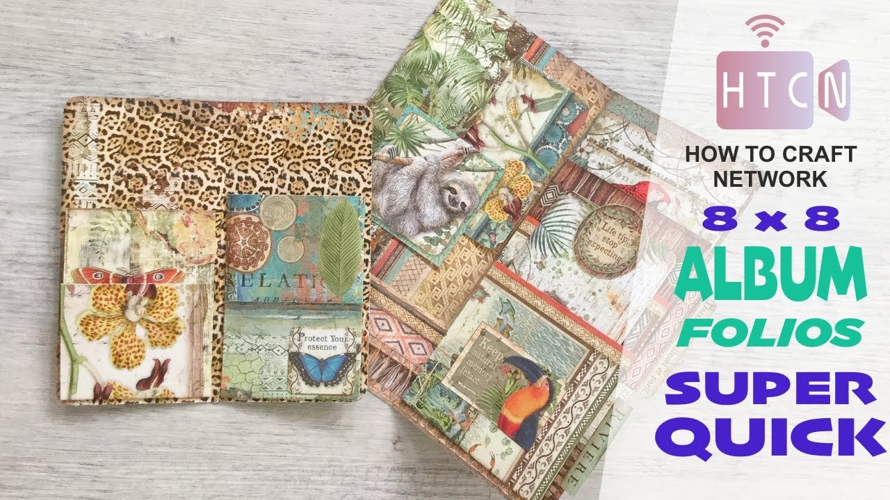 CREATE CUTE FOLIO ALBUMS IN LESS THAN TEN MINUTES. NO FUSS NO MEASURING ...