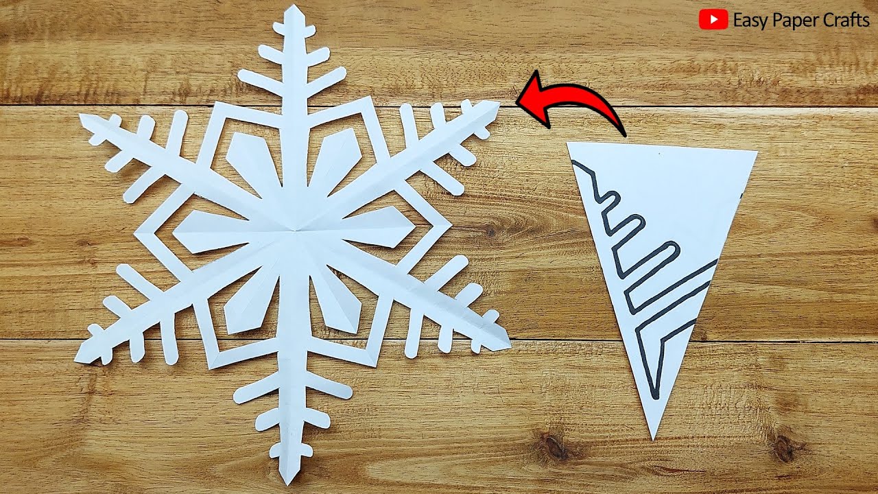 Paper Cutting Snowflake Design ️ How to Make Snowflake Out of Paper 🎄 ...
