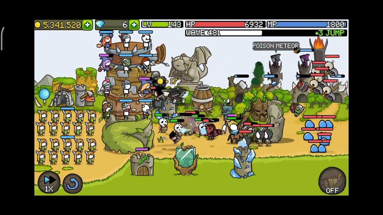 Grow Castle - Tower Defense Level 143 1 - YouTube