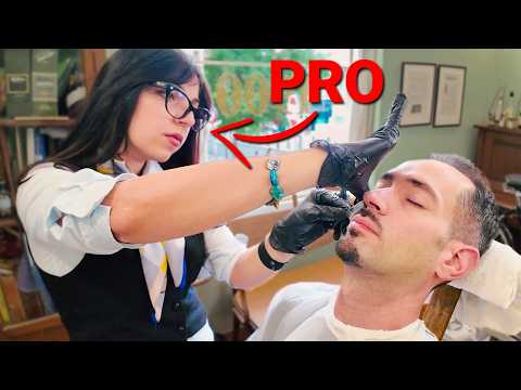 Pro Ladybarber Shave [Fast-Paced ASMR] - Athens 🇬🇷