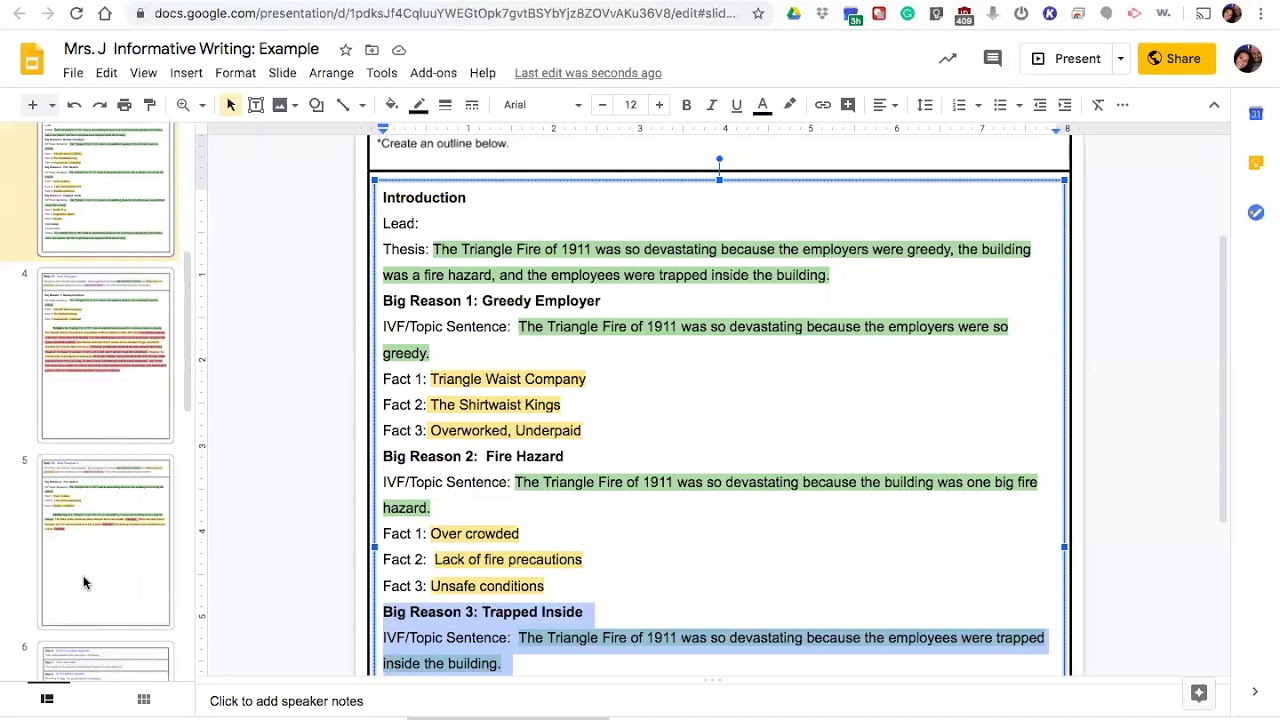 Informative Writing Step 11: Body Paragraph 3 - YouTube