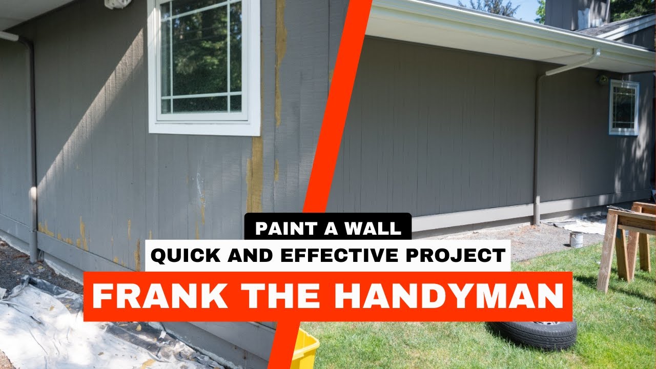 🖌️ How to Paint an Exterior Wall: Quick and Effective Project | Frank ...
