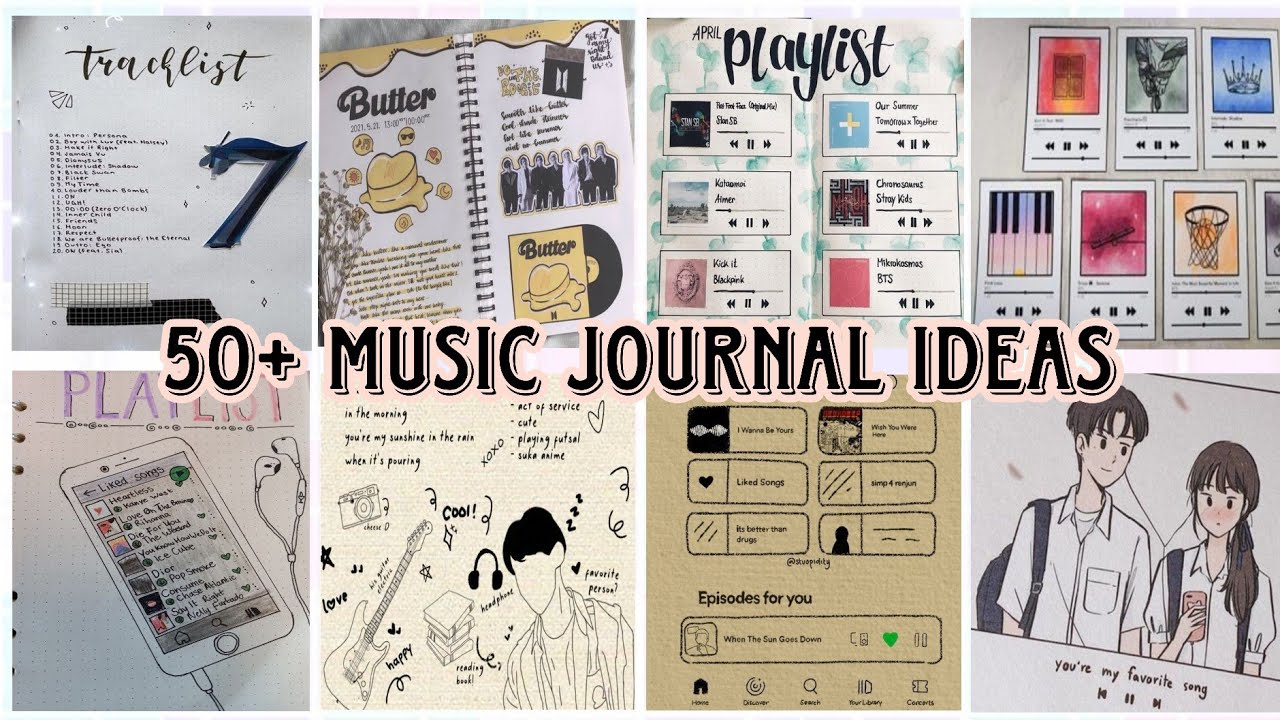 Journal ideas for music lovers | music diary |music playlist ...