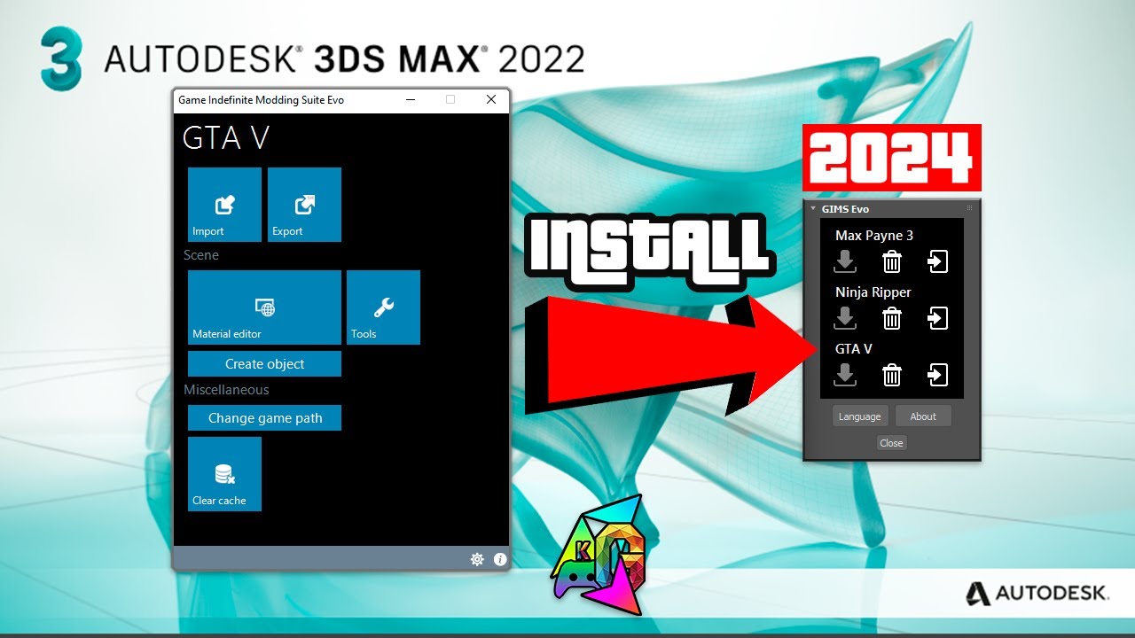 🟢Cómo Instalar GIMS EVO (2024) Para 3ds Max 2022 / How To Install GIMS EVO (2024) FOR GTA V MODS ...