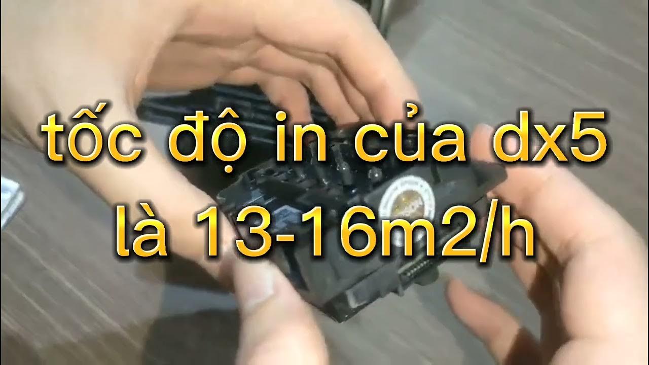 So sánh đầu phun i3200 và dx5 - YouTube