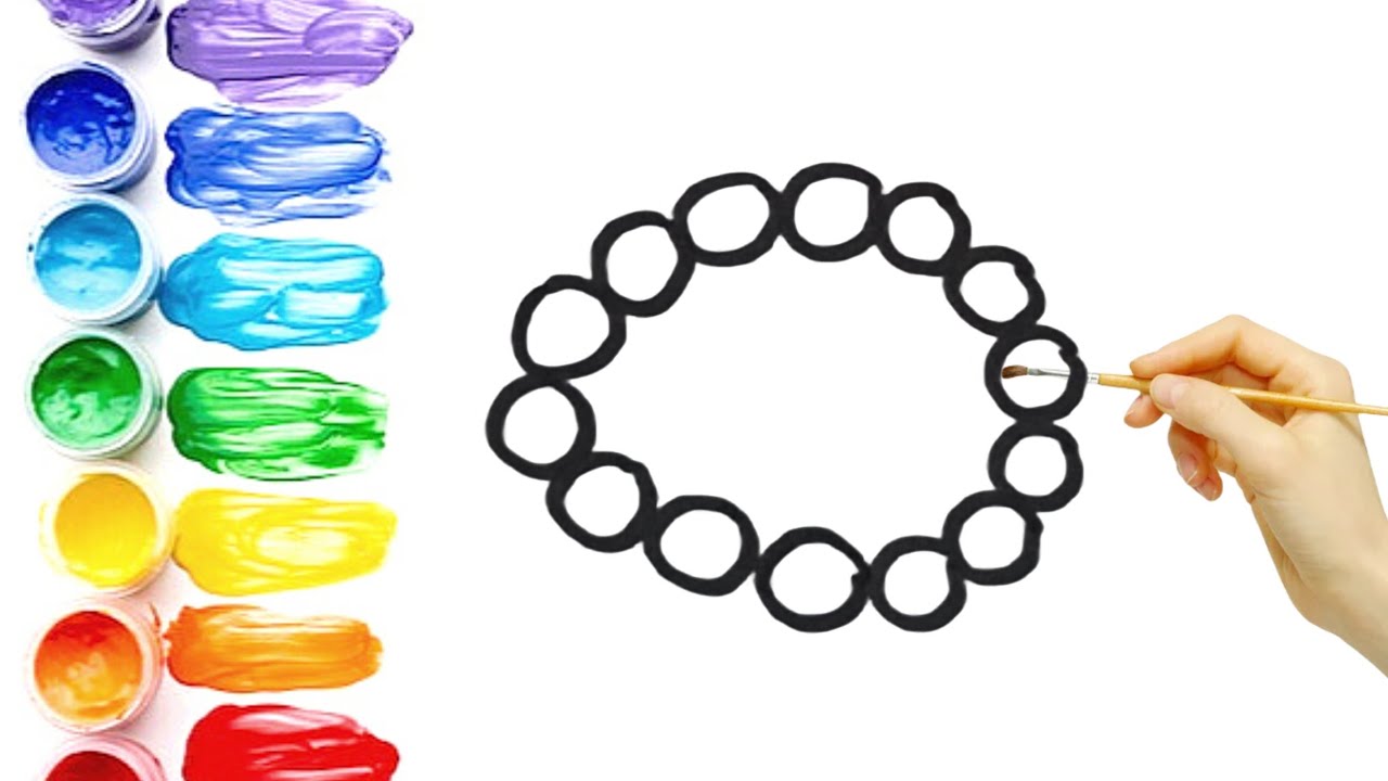 Draw Cute bracelet easy step by step How to draw easy Coloring and ...