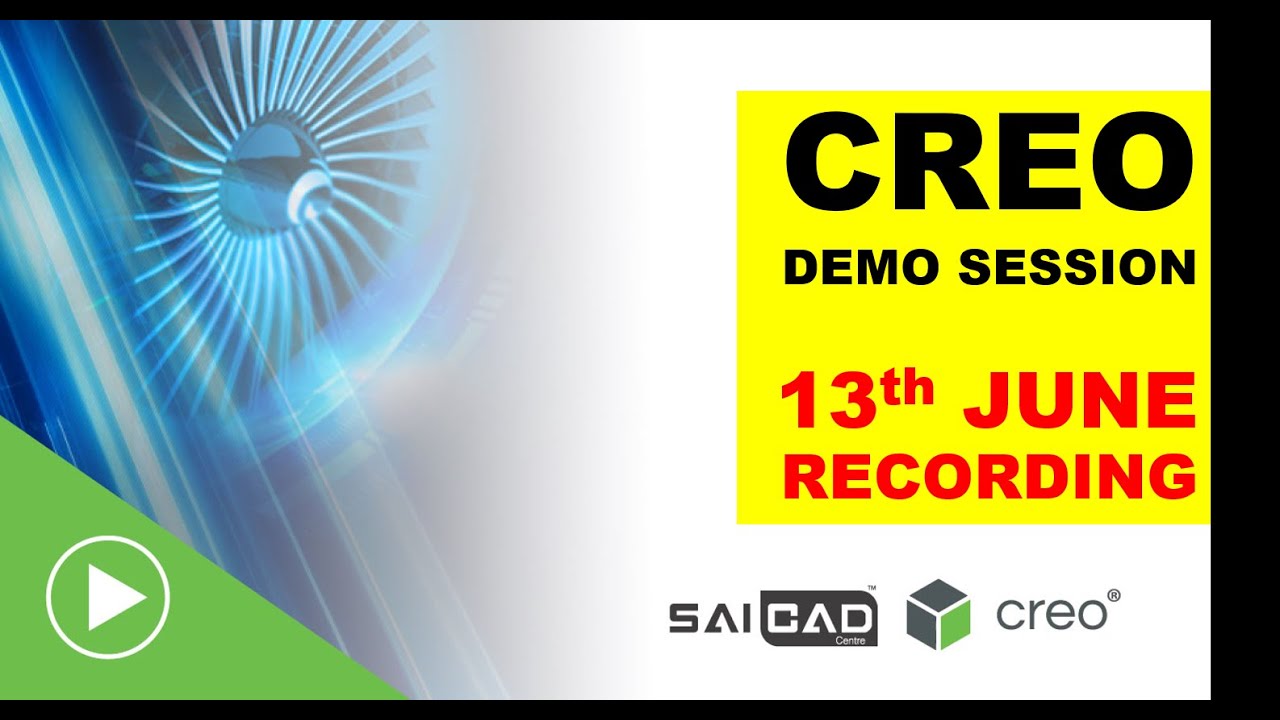 Creo Online Live Demo SaiCad Centre Creo Tutorials for Beginners - YouTube