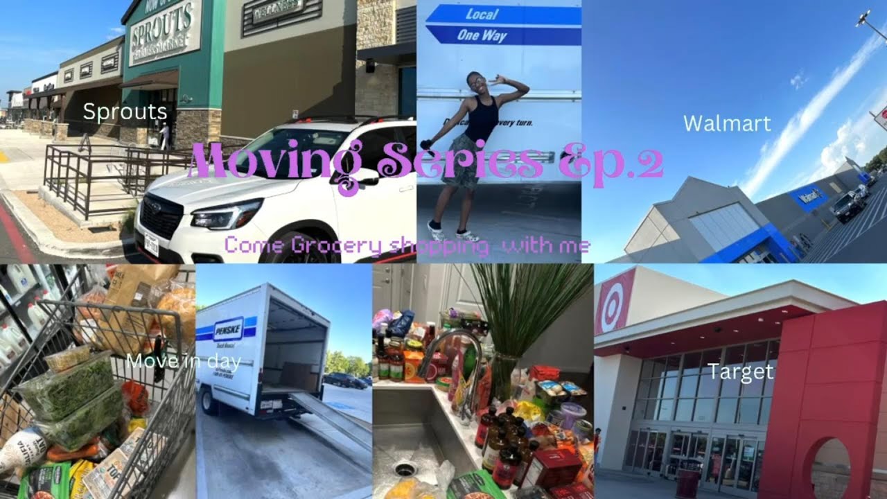 Moving series Ep.2 : *Come grocery shopping with me! Shopping, Sprouts ...