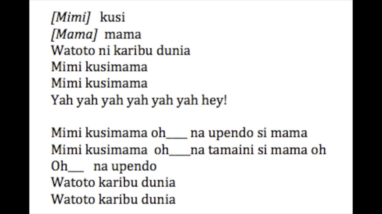 Kusimama soprano part - YouTube