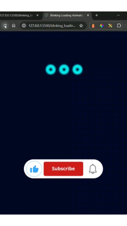 🤔how To Make Loading Blinking Animation Html Css Coding Shortsfeed Viral Programming