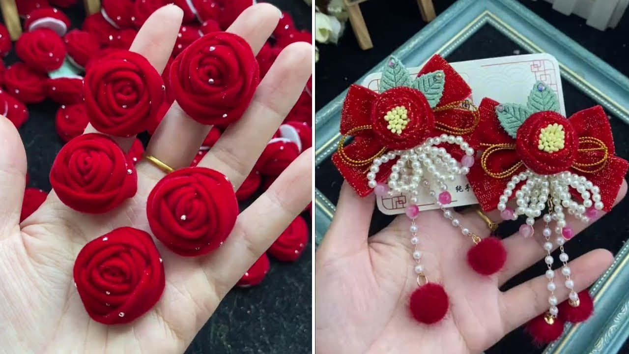 How to Make Fabric Flower | DIY of making flowers | How to reuse old ...