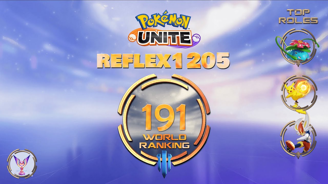 Pokemon Unite player profile Reflex1205 - YouTube