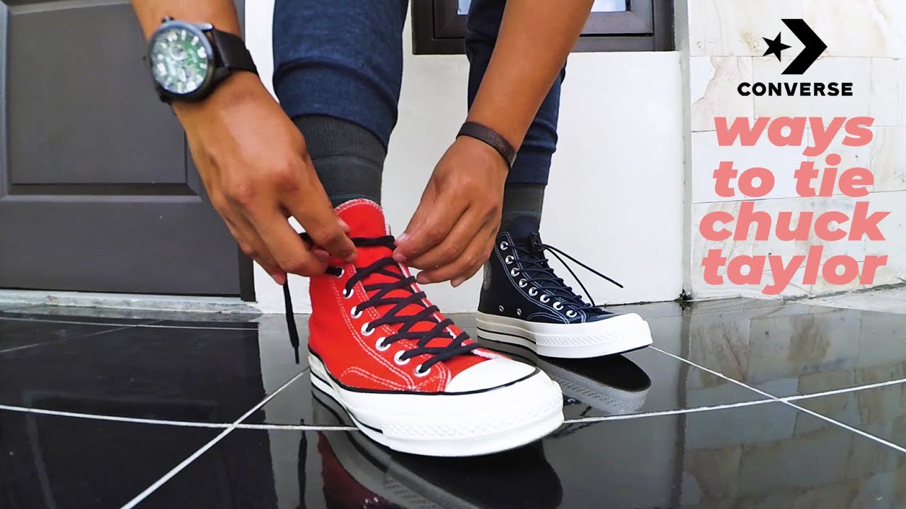 Berbagai Cara Mengikat Tali Sepatu | Converse - YouTube