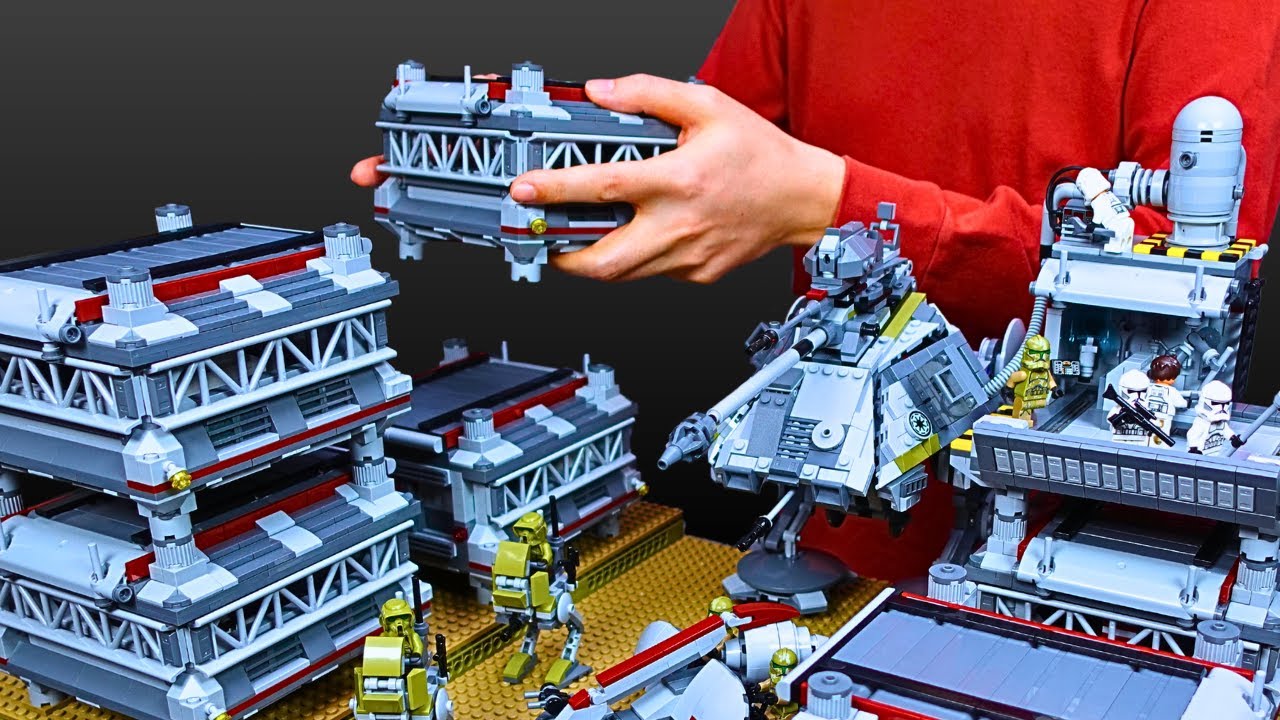 I Built Modular Structures For My Lego Clone Base Diorama - YouTube