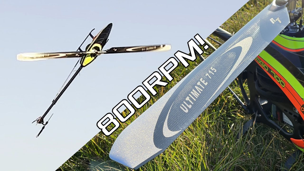 RotorTech 715 Ultimate | 800RPM Ultra Low Headspeed - YouTube