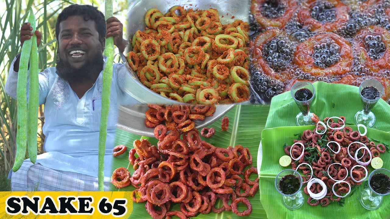 SNAKE GUARD 65 | புடலங்காய் 65 செய்யலாம் வாங்க | Veg 65 recipe cooking in village - YouTube