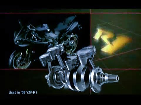 2009 Yamaha YZF R1 crossplane crankshaft engine with uneven firing ...