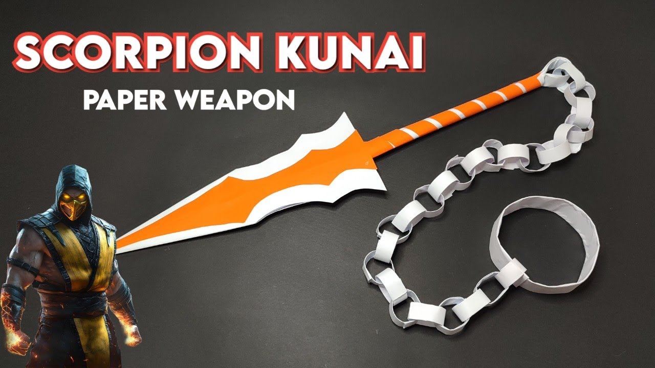 Scorpion KUNAI from Mortal Kombat || How to Make Scorpion Kunai From ...