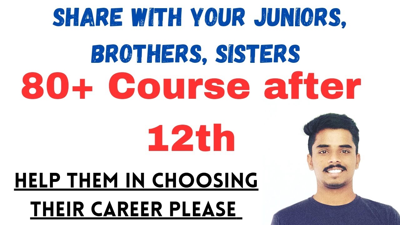 Courses after 12th class/complete courses must watch - YouTube