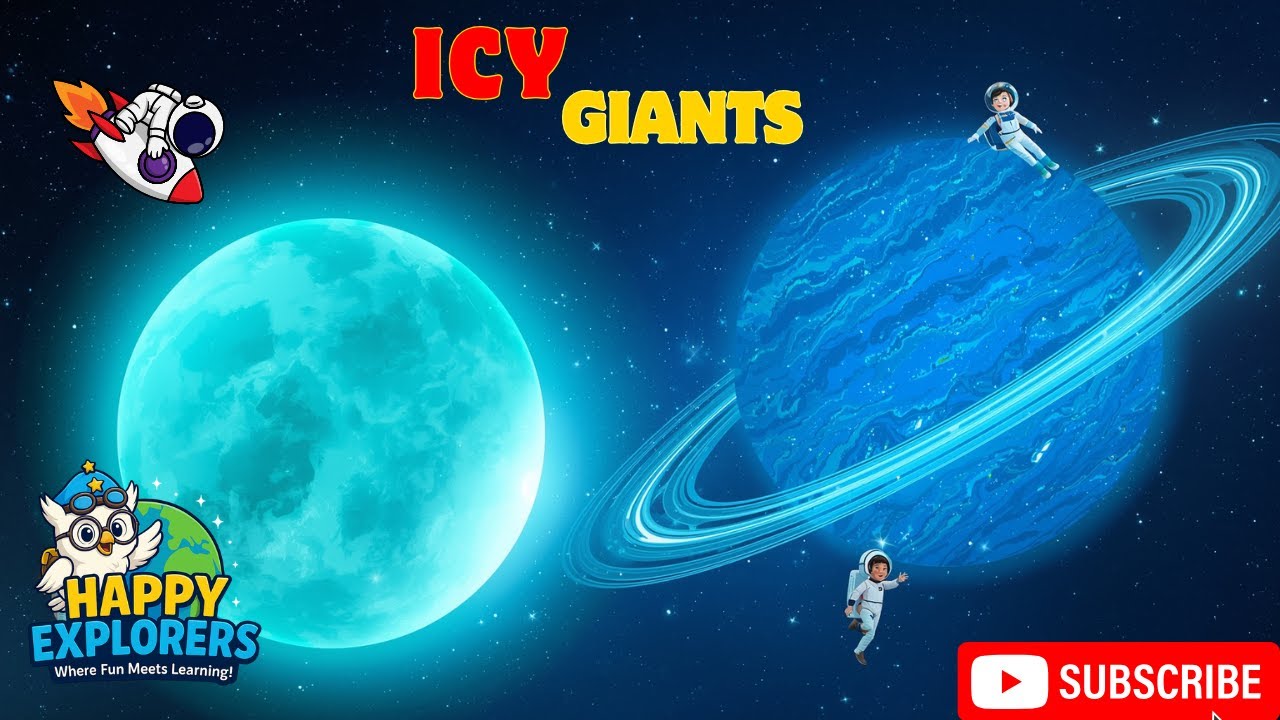 Ice Giants for Kids Uranus & Neptune| Uranus Spins Sideways & Neptune ...