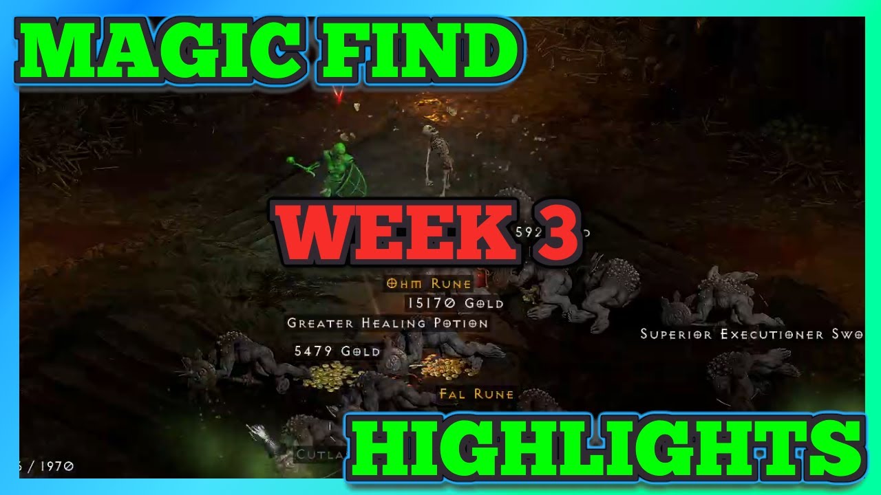 D2R | MAGIC FIND COMPILATION - WEEK 3 - YouTube