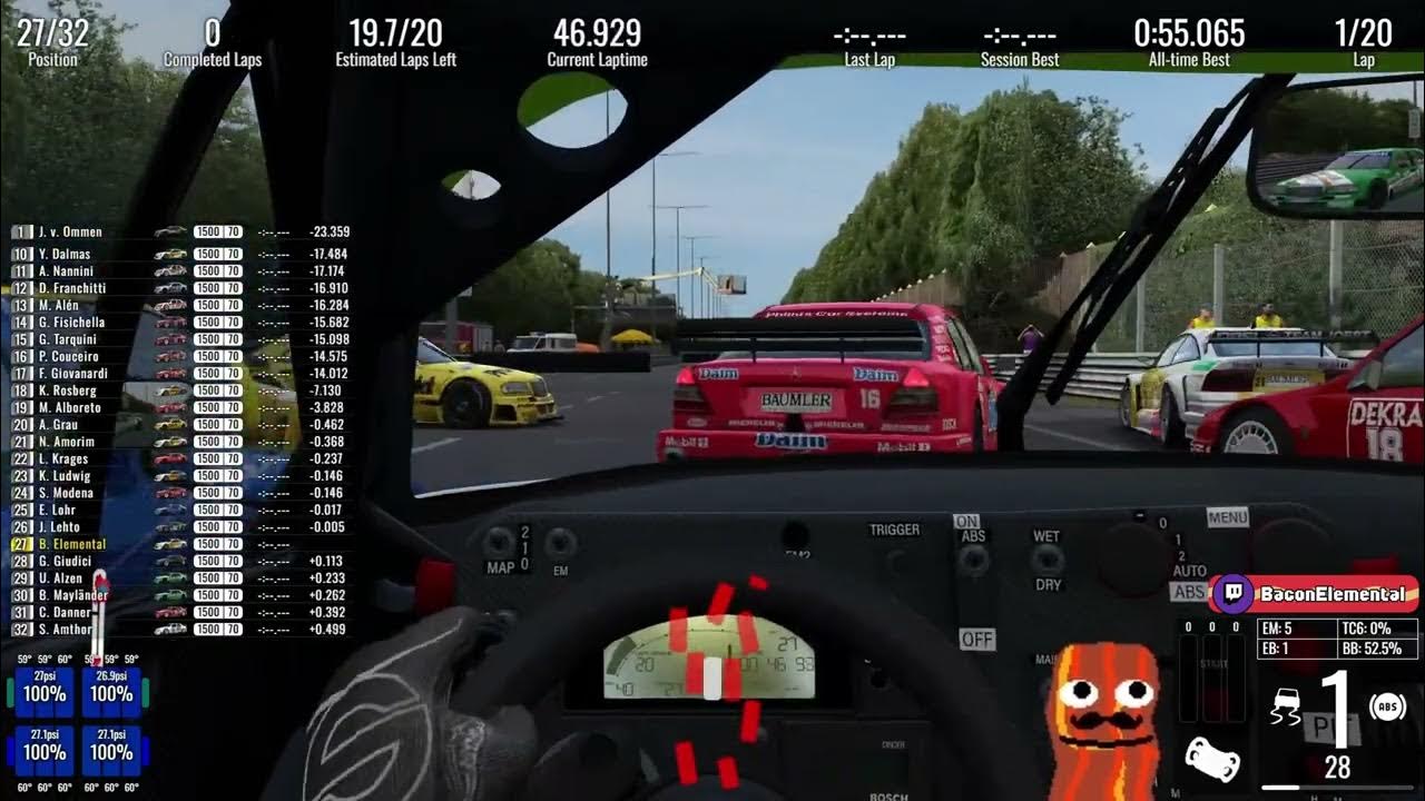 RaceRoom - DTM 1995 Race at AVUS (Honda Accord, Stream Playthrough) - YouTube