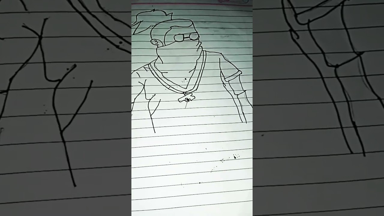Free fire drawing |||| drawing boy Aditya shorts - YouTube