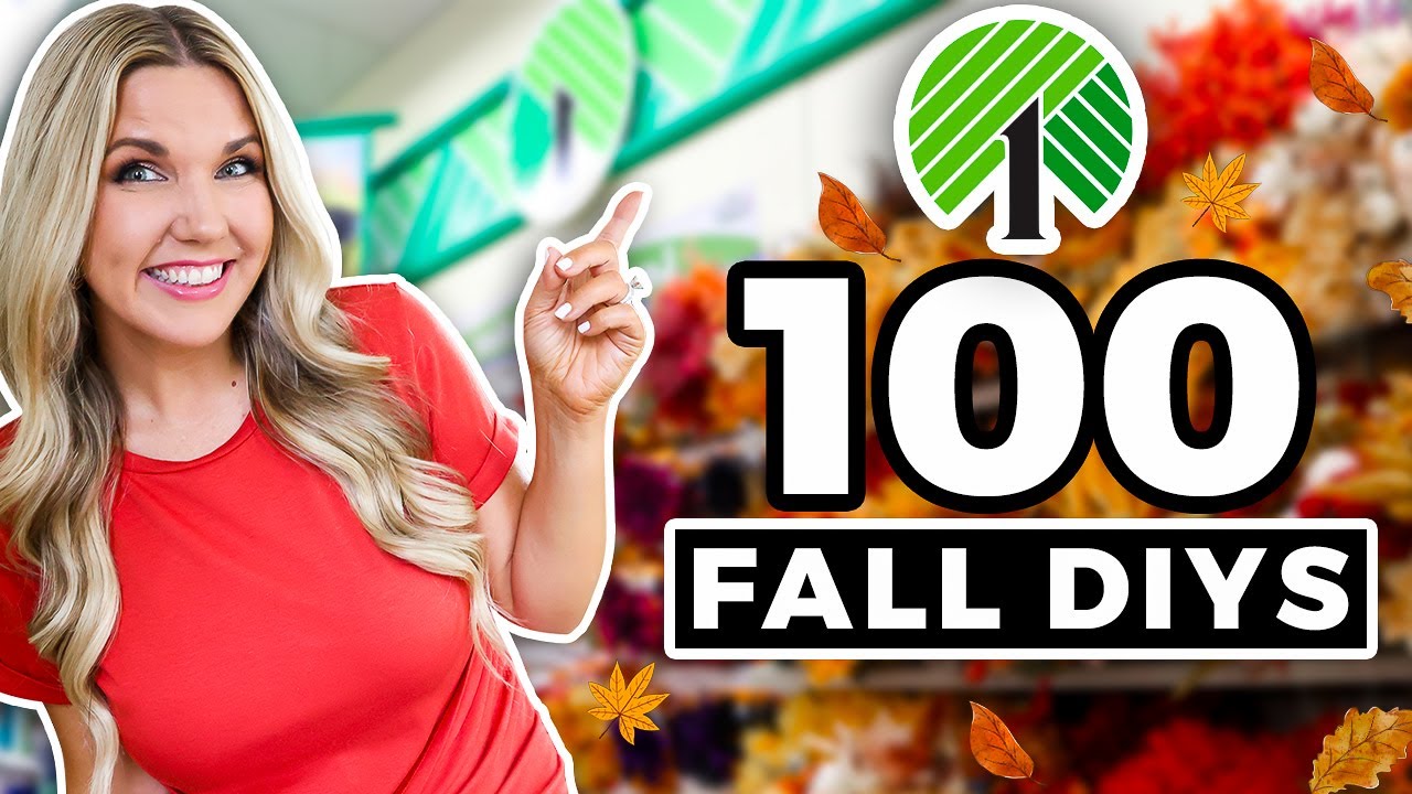 100 Dollar Tree Fall DIYs You NEED to Try - Perfect for Beginners - YouTube