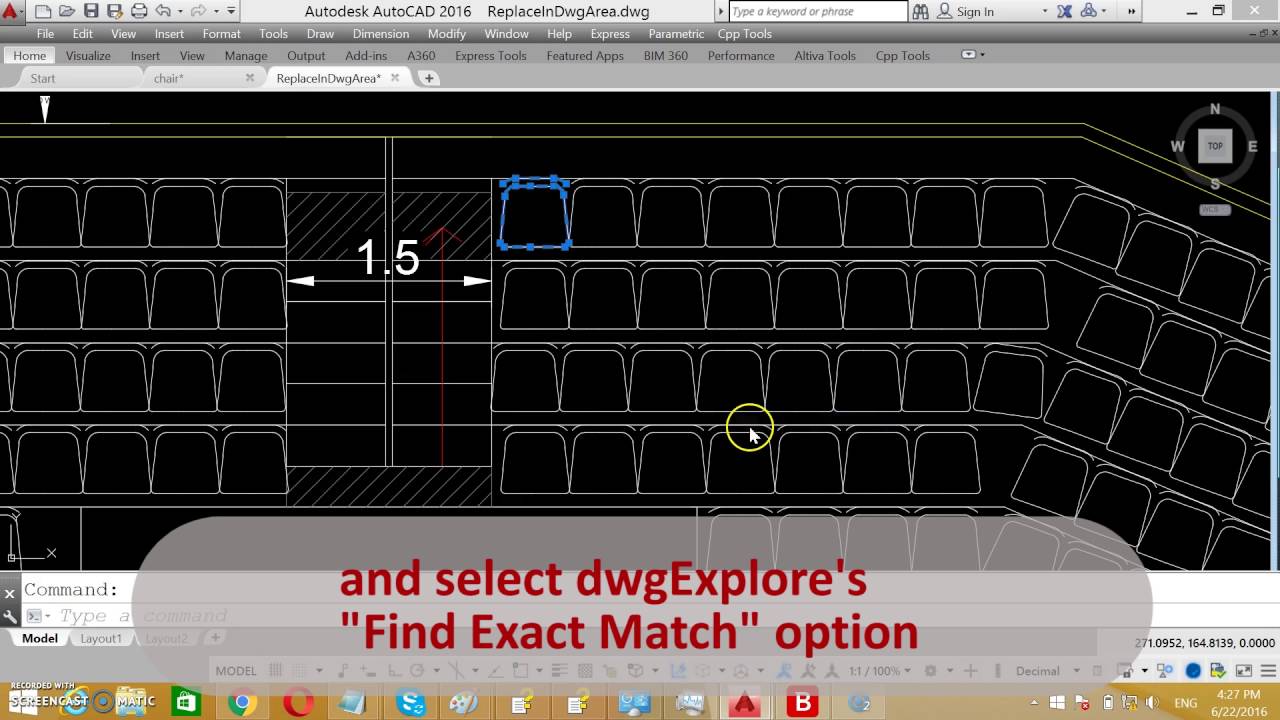 Replace Objects patterns In Area Of Dwg Using DwgExplore In AutoCAD Replace Objects patterns In Area Of Dwg Using DwgExplore In AutoCAD