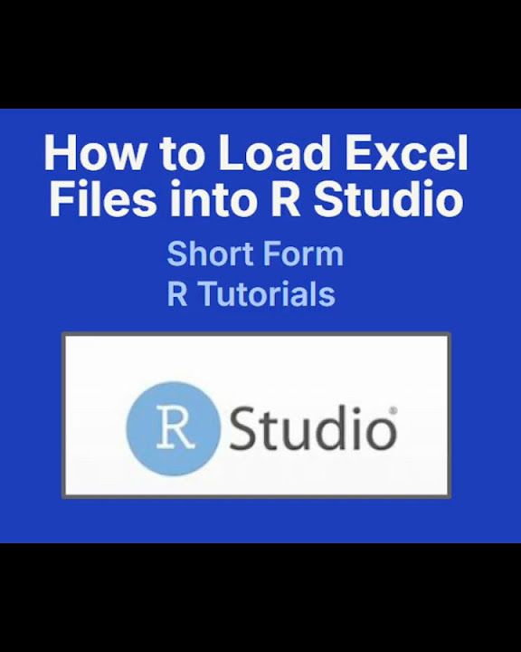 How to Load Excel Files into R-Studio #coding #datascience #excel #rstudio - YouTube