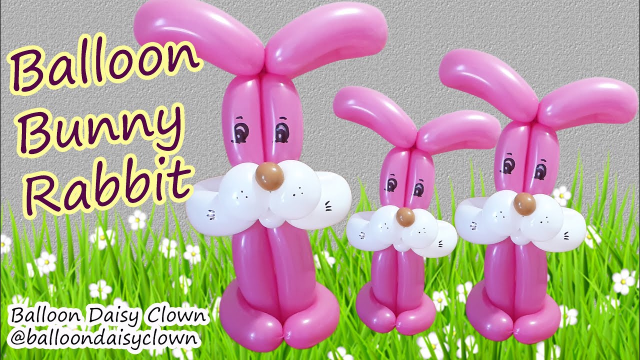 Balloon Bunny Rabbit - Balloon Animals for Beginners - YouTube