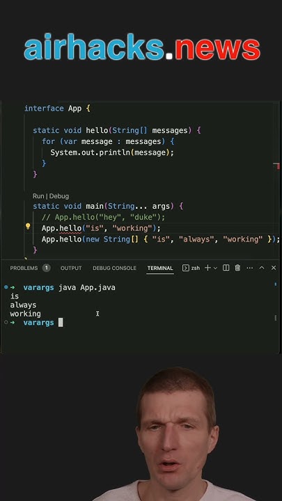 What is "Varargs"? #java #shorts - YouTube