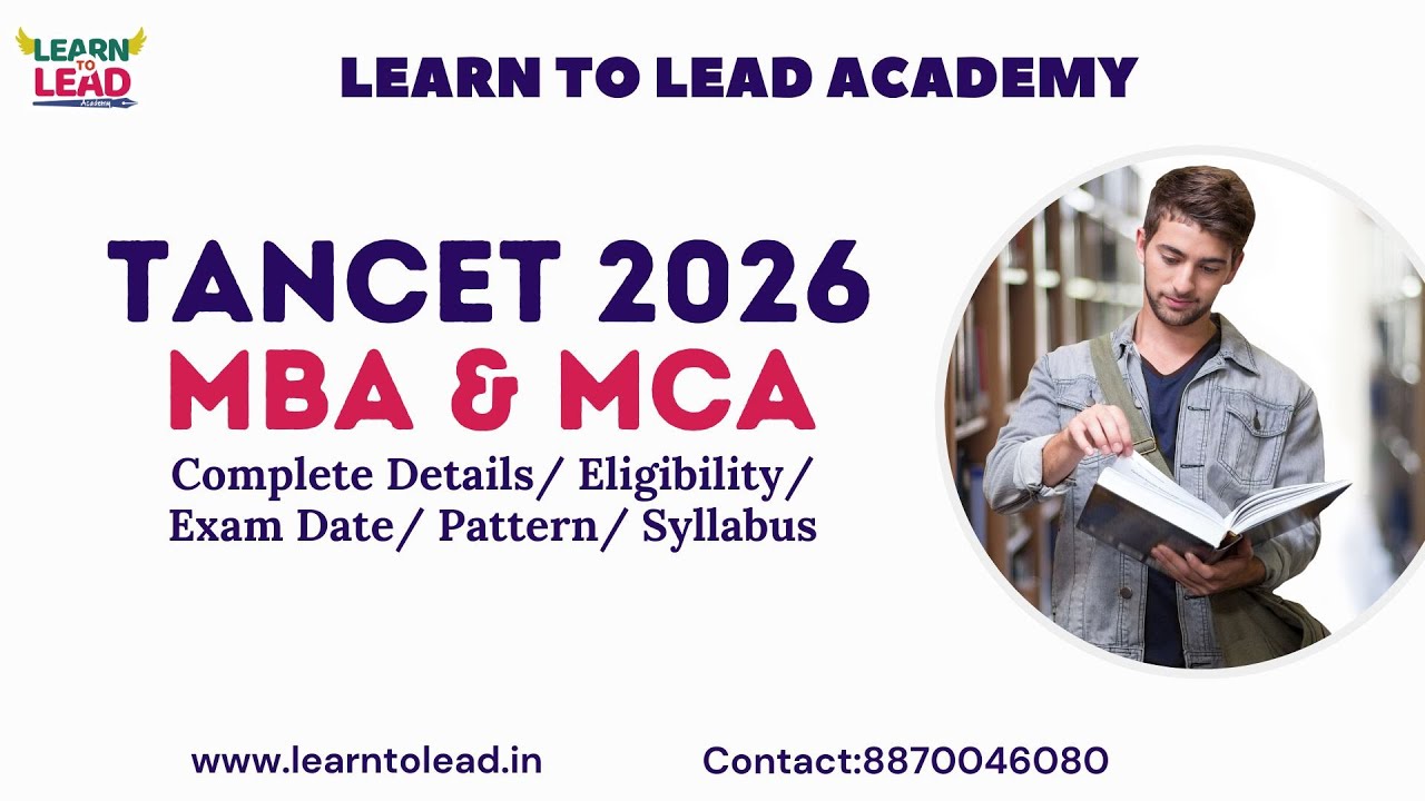 TANCET 2026 MBA & MCA Full Details Eligibility, Exam Pattern & Online ...